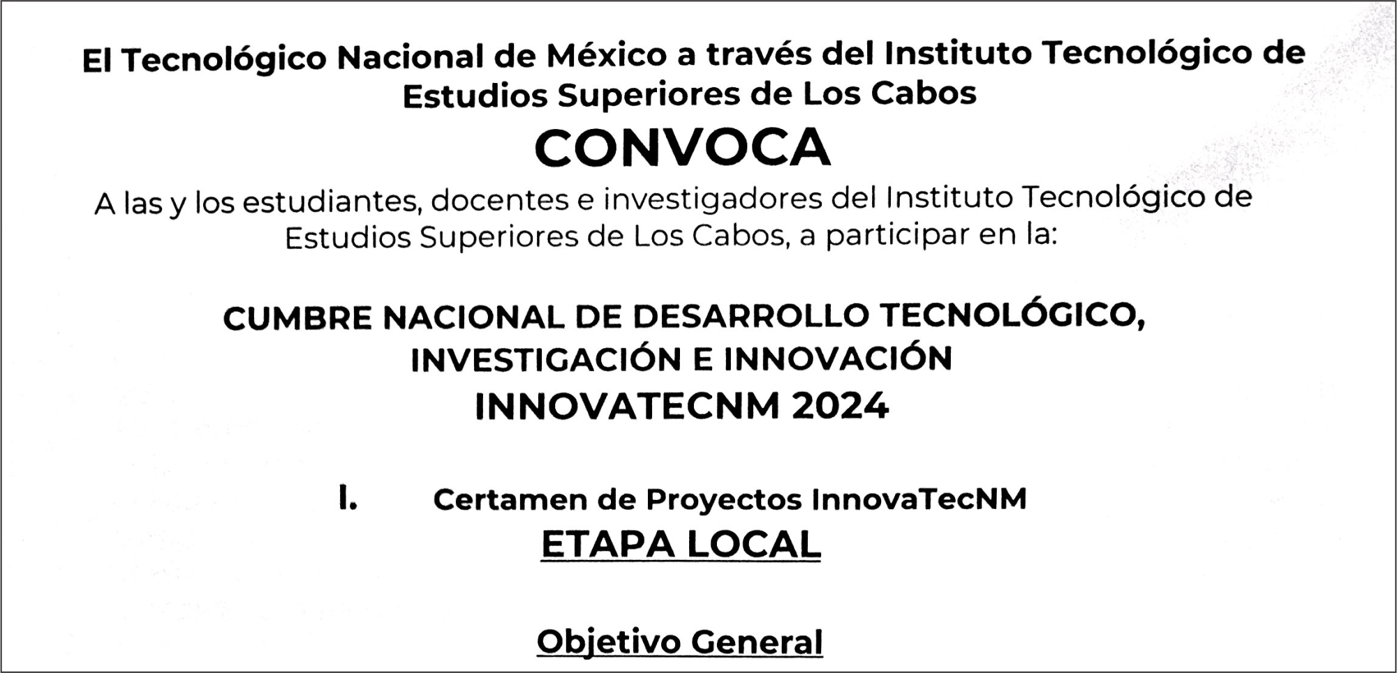 CONVOCATORIA A LAS Y LOS ESTUDIANTES, DOCENTES E INVESTIGADORES DE ITES ...